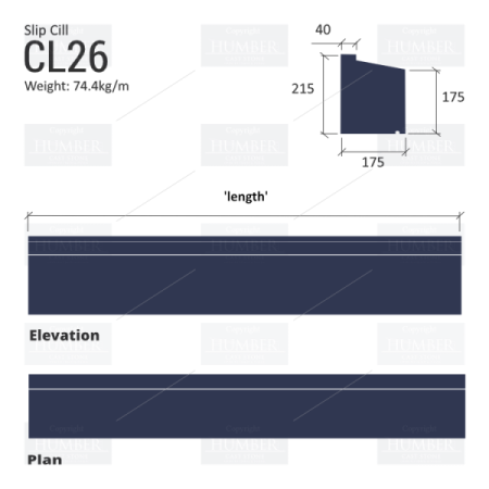 Slip Cill CL26 – Cills & Heads Online