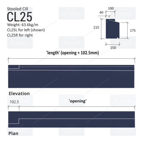 Slip Cill CL07 – Cills & Heads Online