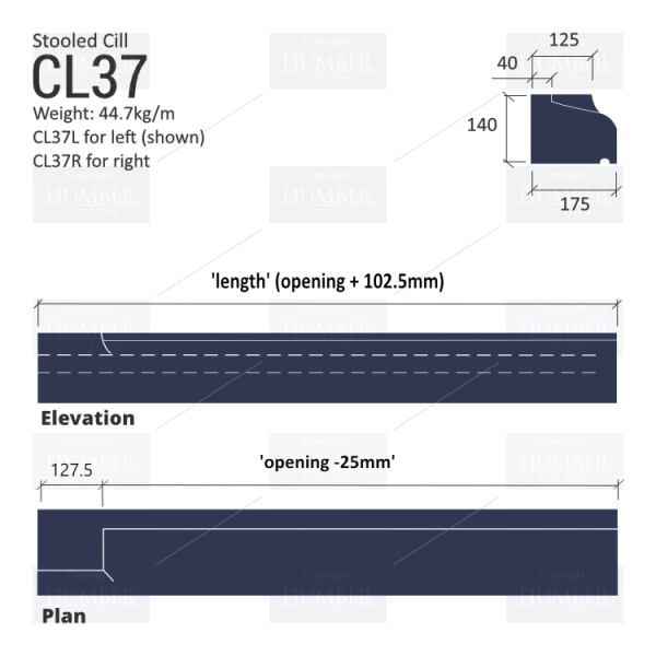 Stooled Cills – Cills & Heads Online